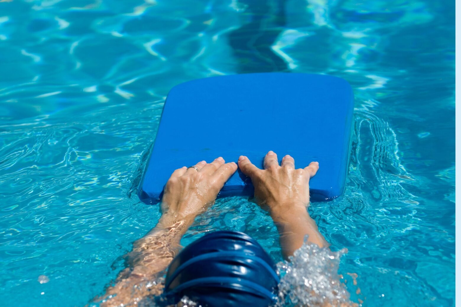 Kickboard Swimming For Beginners - Water Comfort